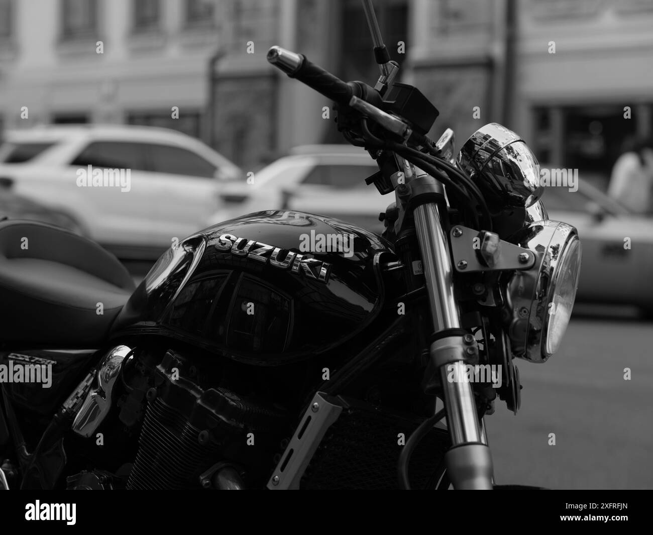 A Suzuki motorbike in Kiev, Ukraine Stock Photo - Alamy