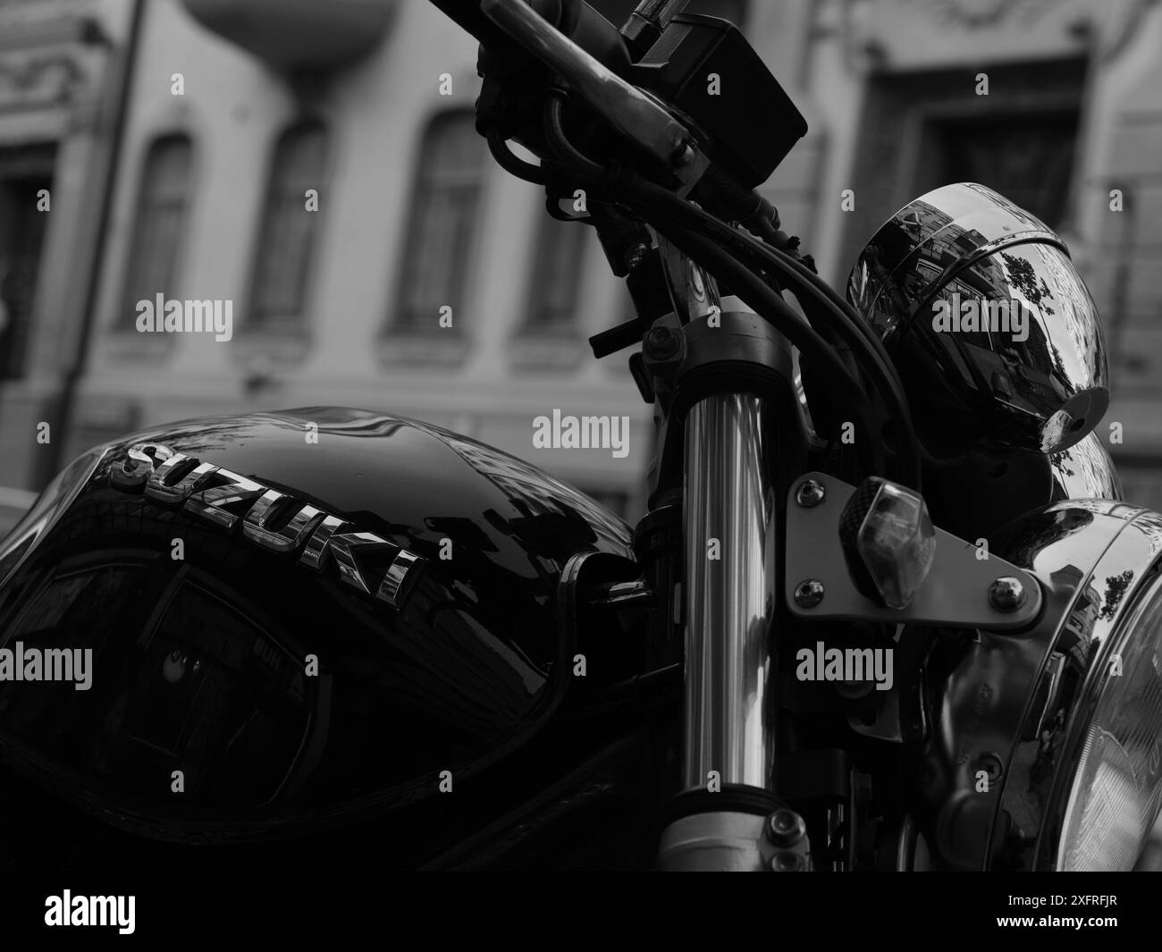 A Suzuki motorbike in Kiev, Ukraine Stock Photo - Alamy