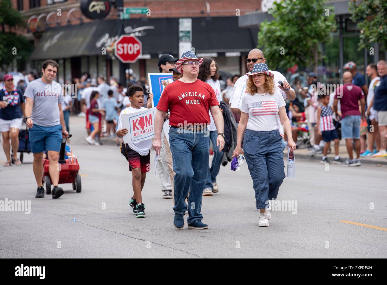 Chicago 4th of July Hyde Park parade Stock Photo - Alamy