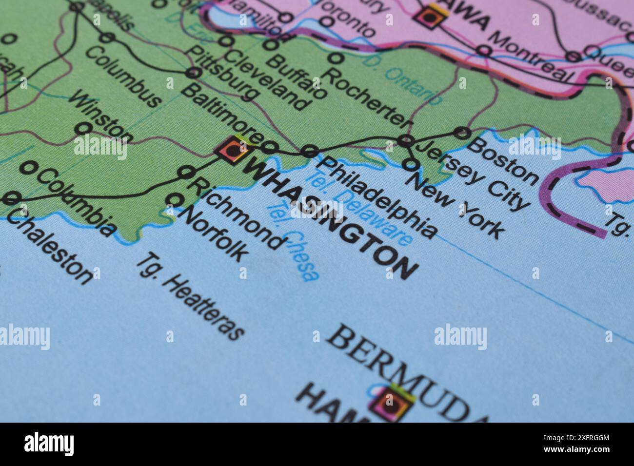 Washington physical map hi-res stock photography and images - Alamy