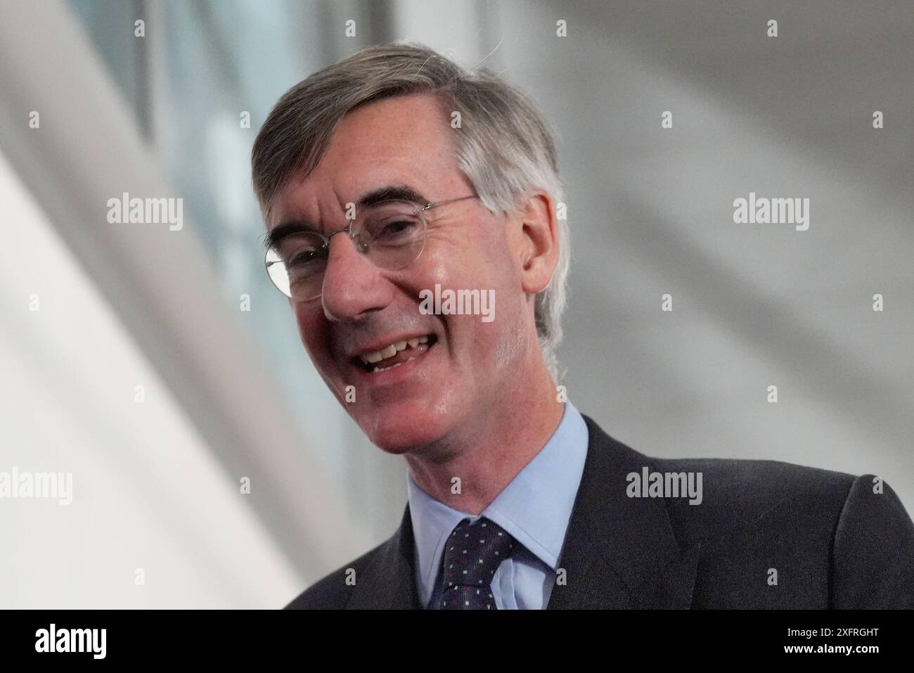 Sir Jacob Rees-Mogg arrives atthe Sports Training Village, University ...