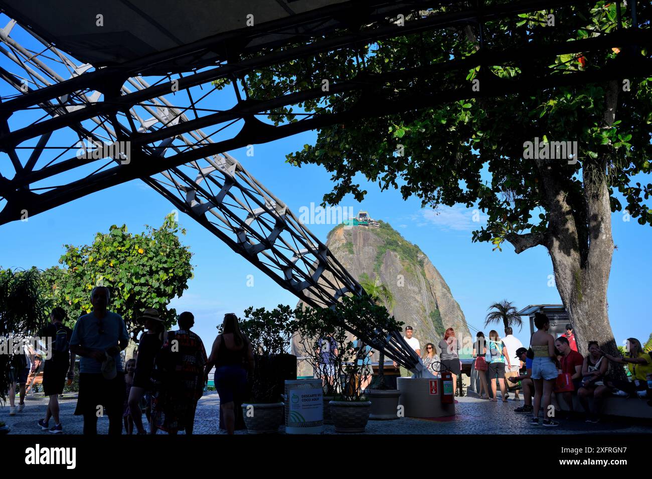 Scenic views from the world famous landmark Sugarloaf Mountain, Rio de ...