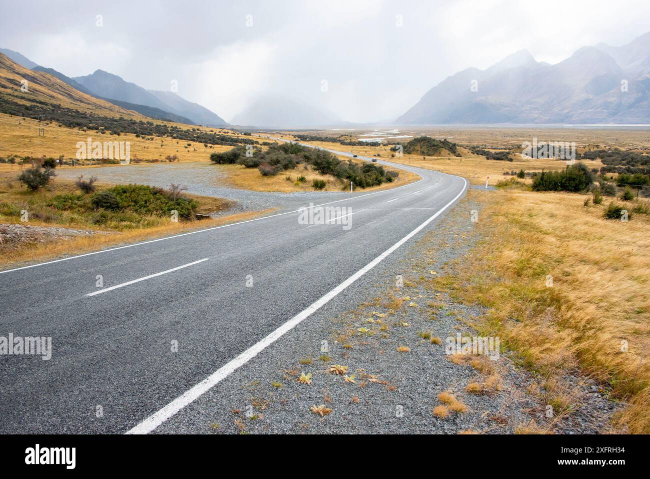 Mount Cook Road 80 - New Zealand Stock Photo - Alamy