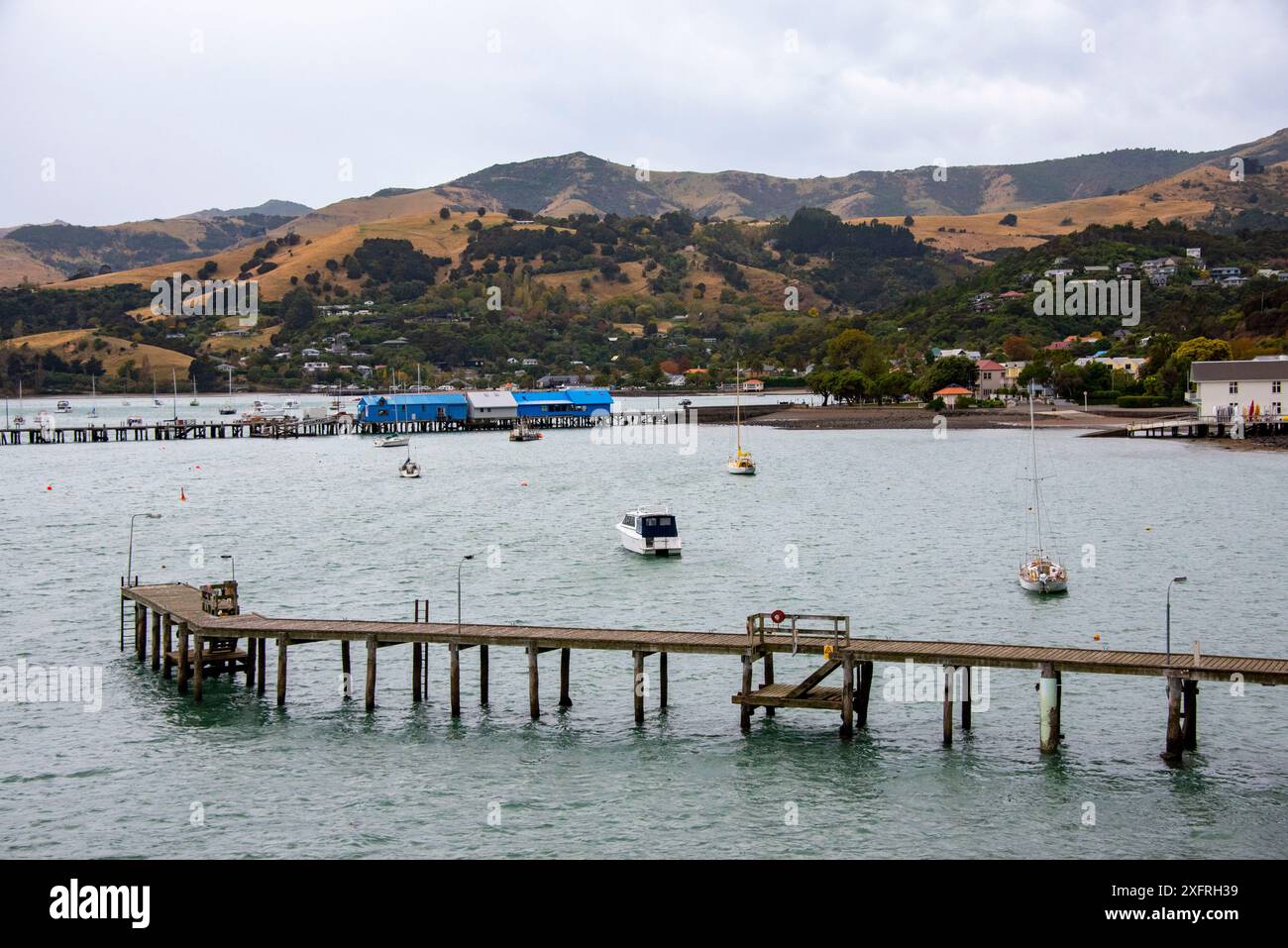 Akaroa wharf hi-res stock photography and images - Alamy