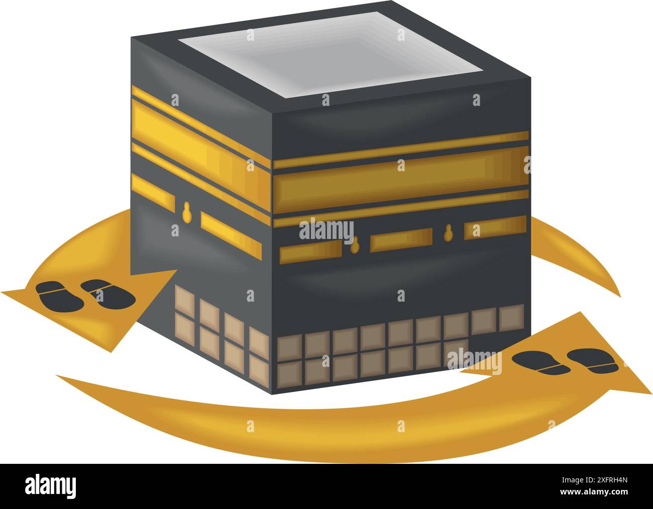 umrah islamic pilgrimage kaaba in mecca Stock Vector Image & Art - Alamy