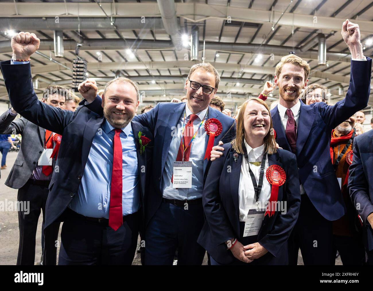 Edinburgh, United Kingdom. 05 July, 2024 Pictured: Labour candidates ...
