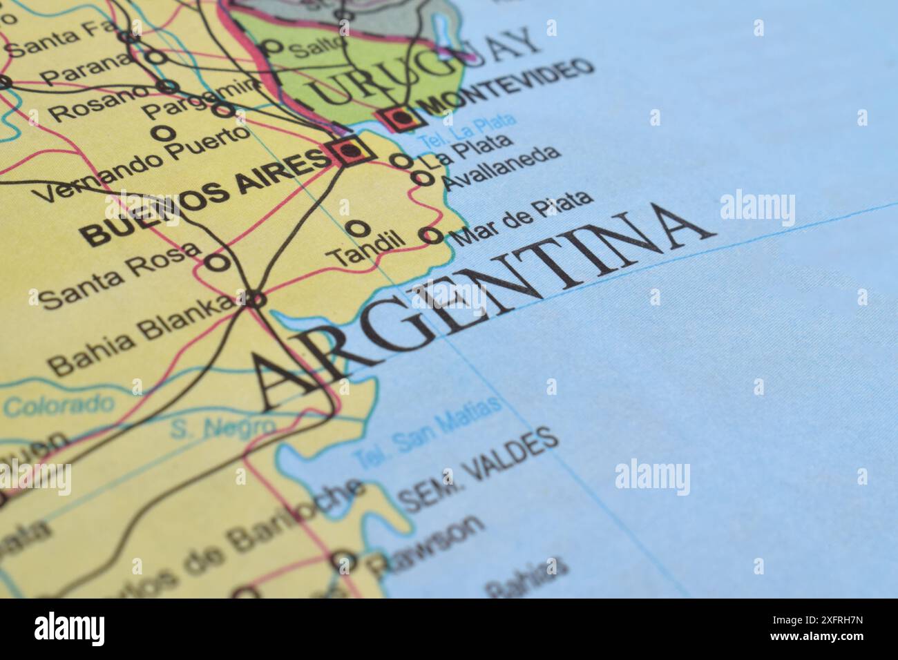 Argentina flag map hi-res stock photography and images - Alamy