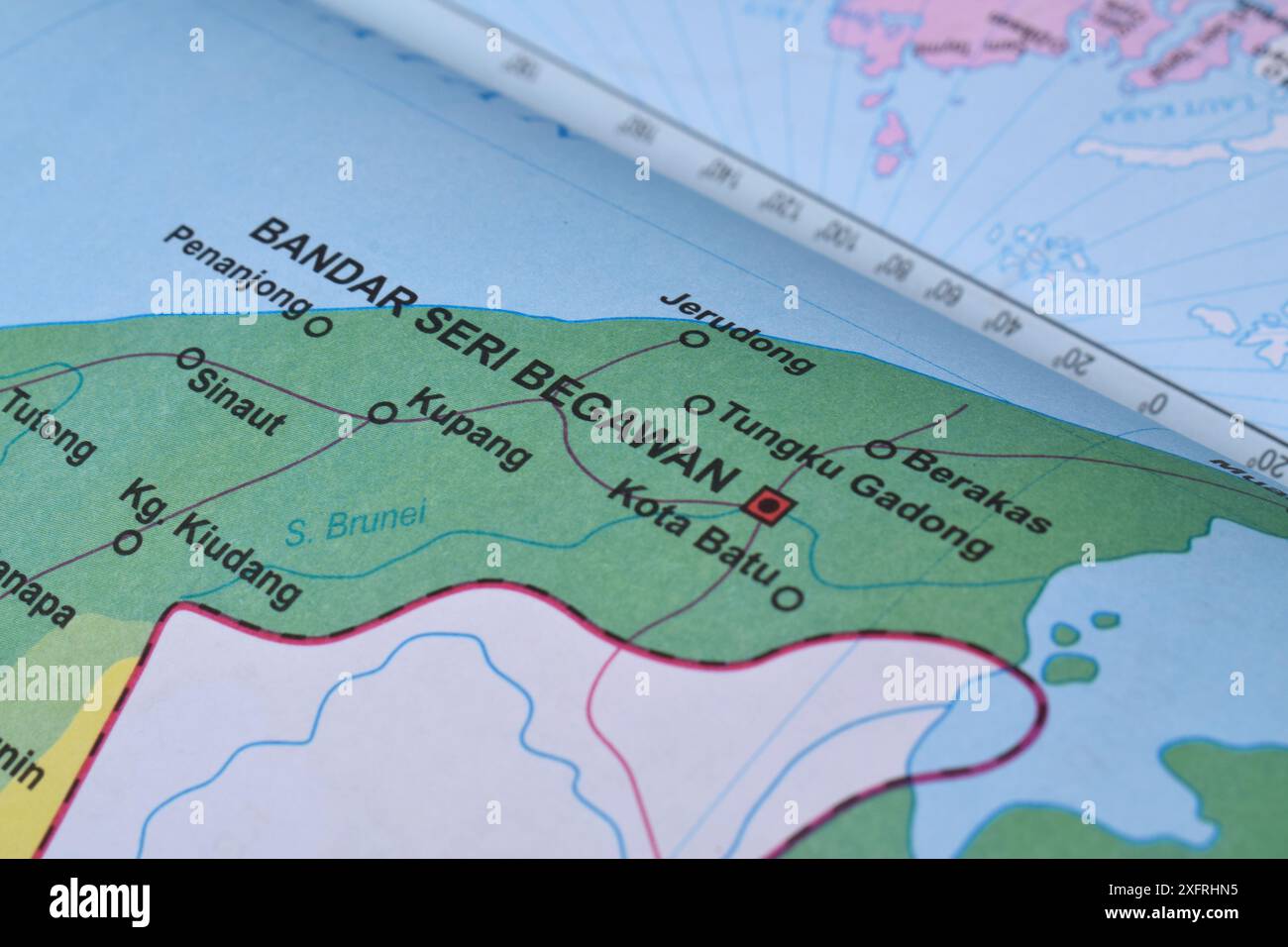 Brunei map hi-res stock photography and images - Alamy