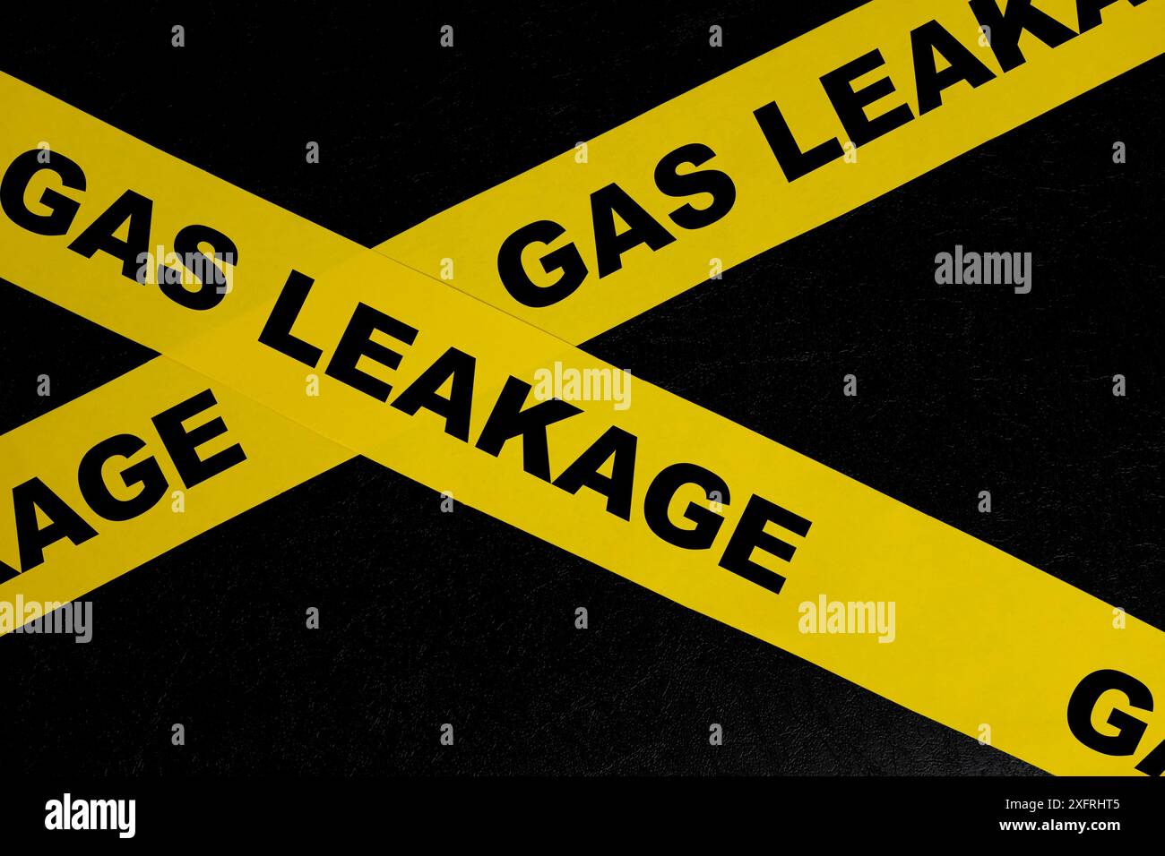 Gas leak or leakage caution danger and warning concept. Yellow ...