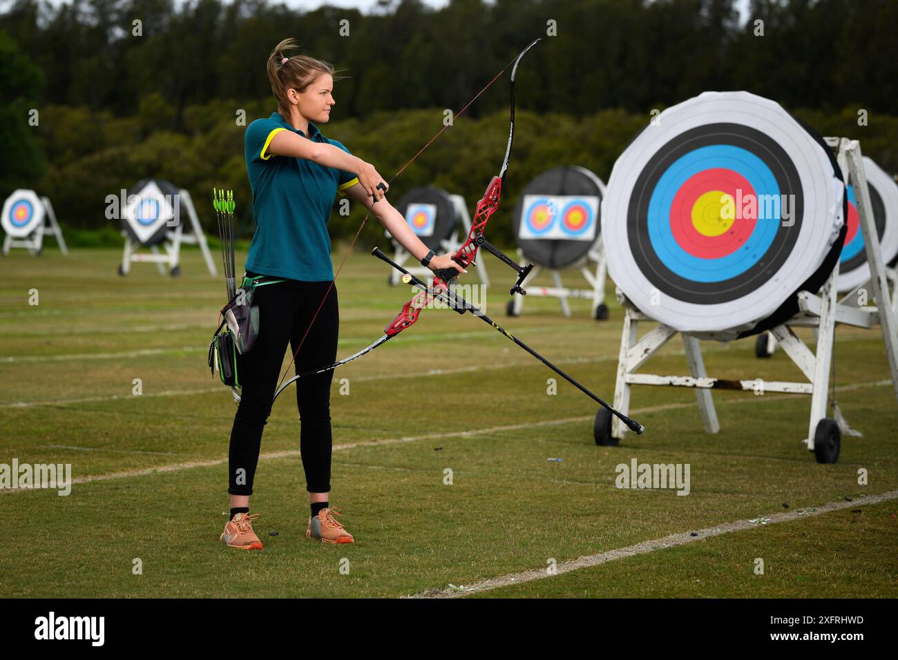 Sydney, Australia. 05th July, 2024. Archer Laura Paeglis poses for ...