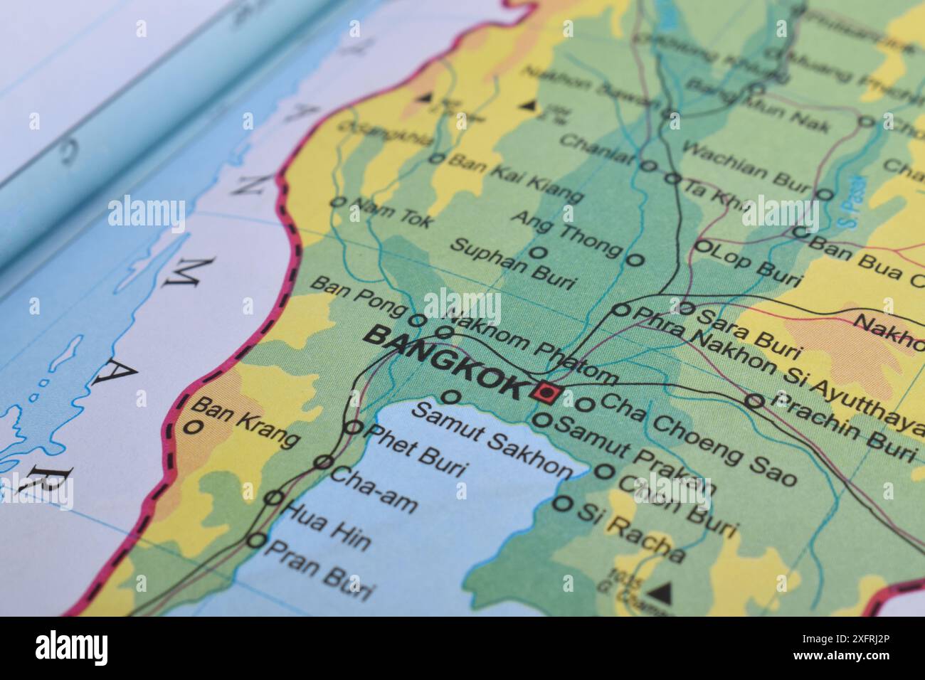 Thailand political map capital bangkok hi-res stock photography and ...