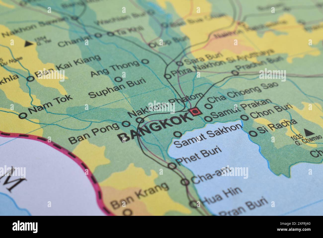 Thailand political map capital bangkok hi-res stock photography and ...