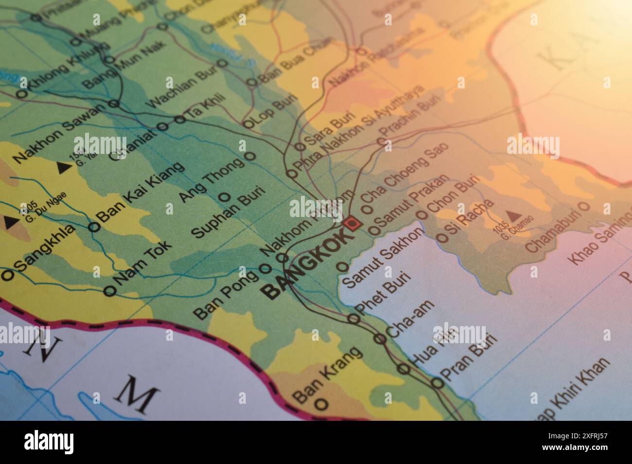 Thailand political map capital bangkok hi-res stock photography and ...