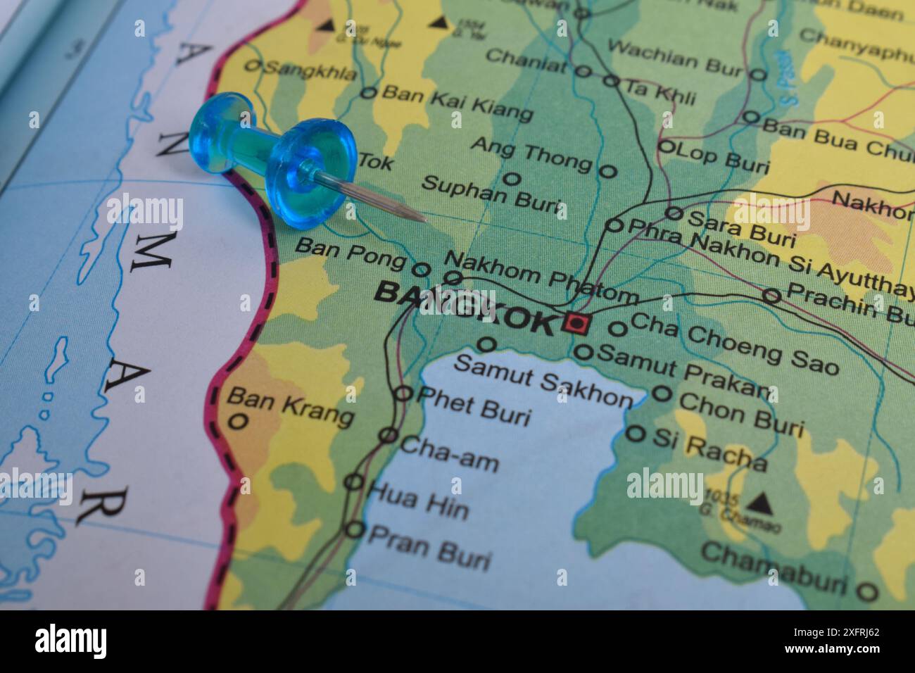 Thailand political map capital bangkok hi-res stock photography and ...