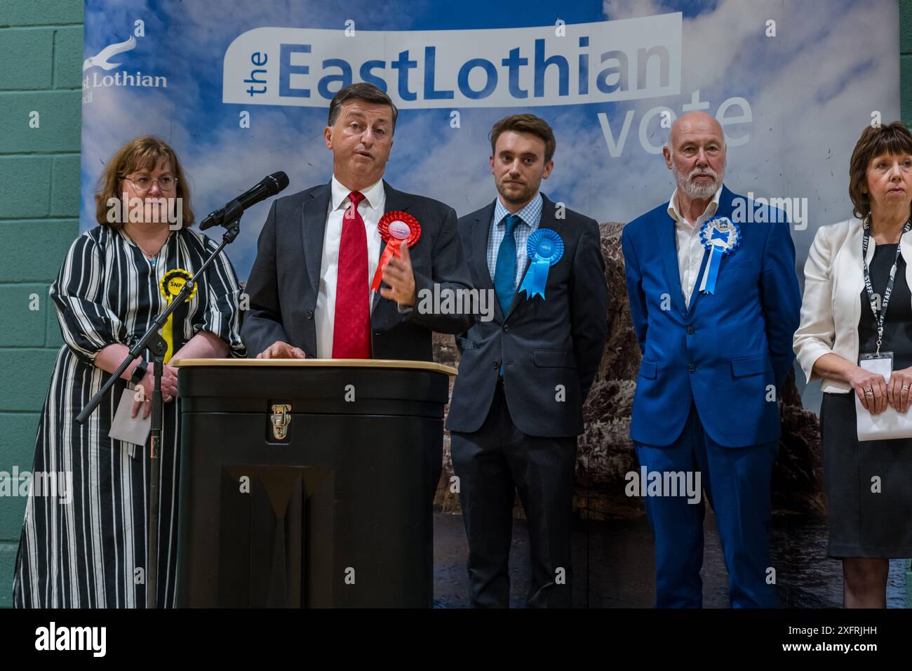 East Lothian, Scotland, UK, 05 July 2024. General Election count: the ...