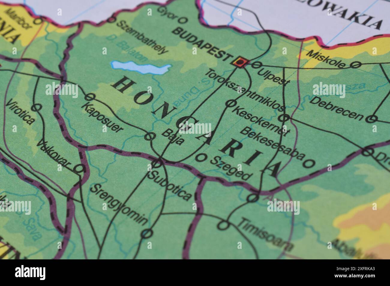 Hungary world map close hi-res stock photography and images - Alamy