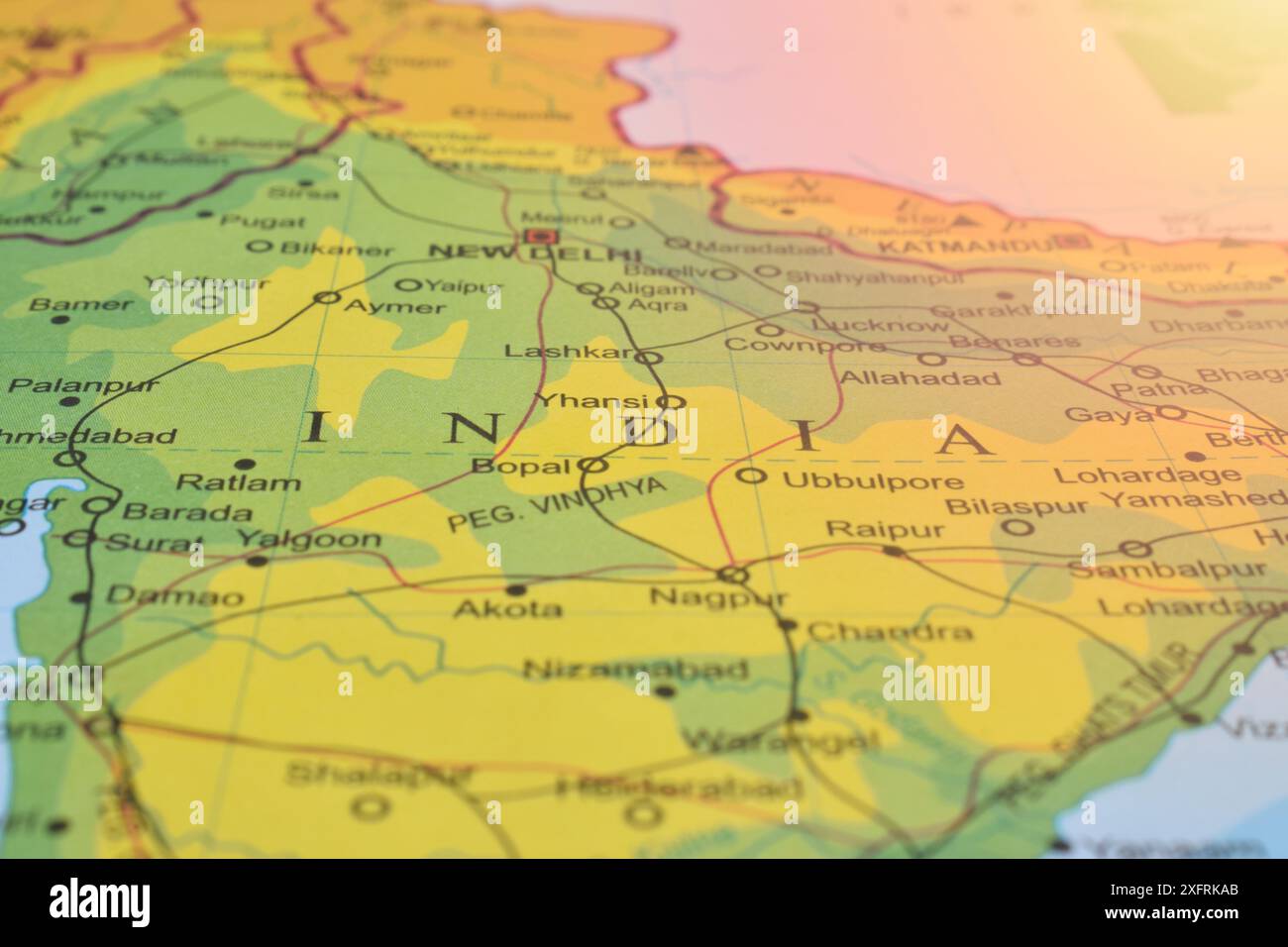 Political map of india hi-res stock photography and images - Alamy