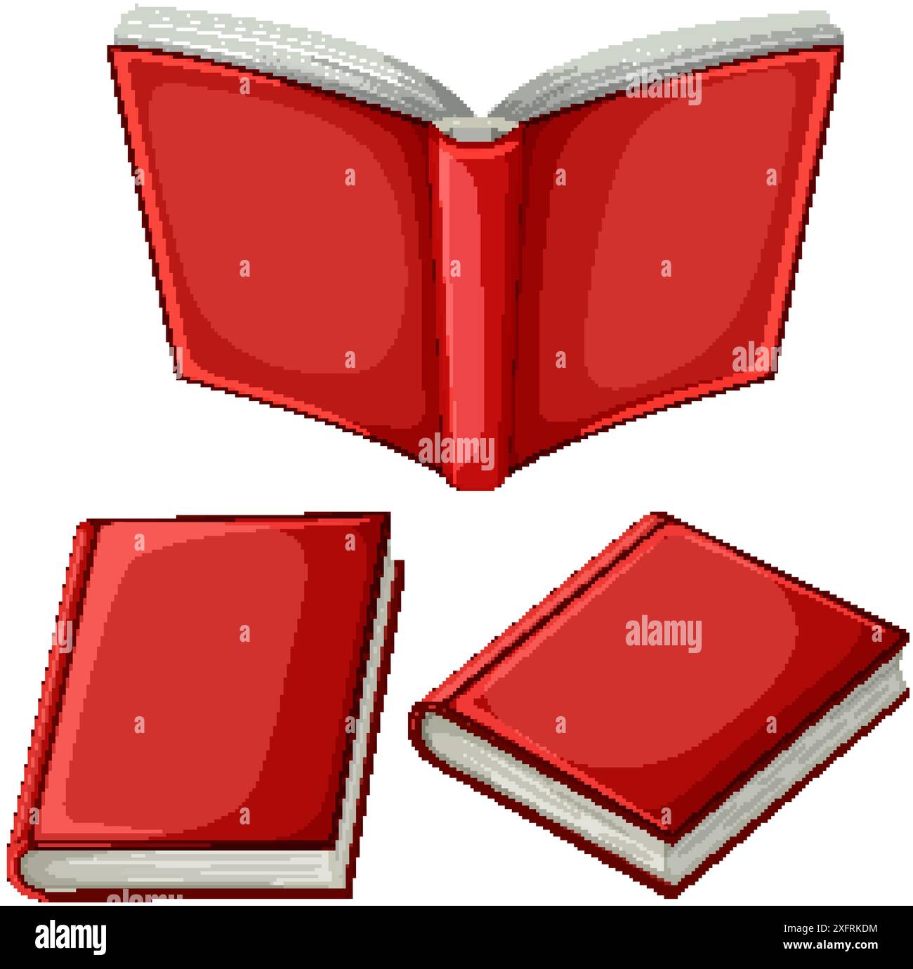 Three different books Stock Vector Images - Alamy