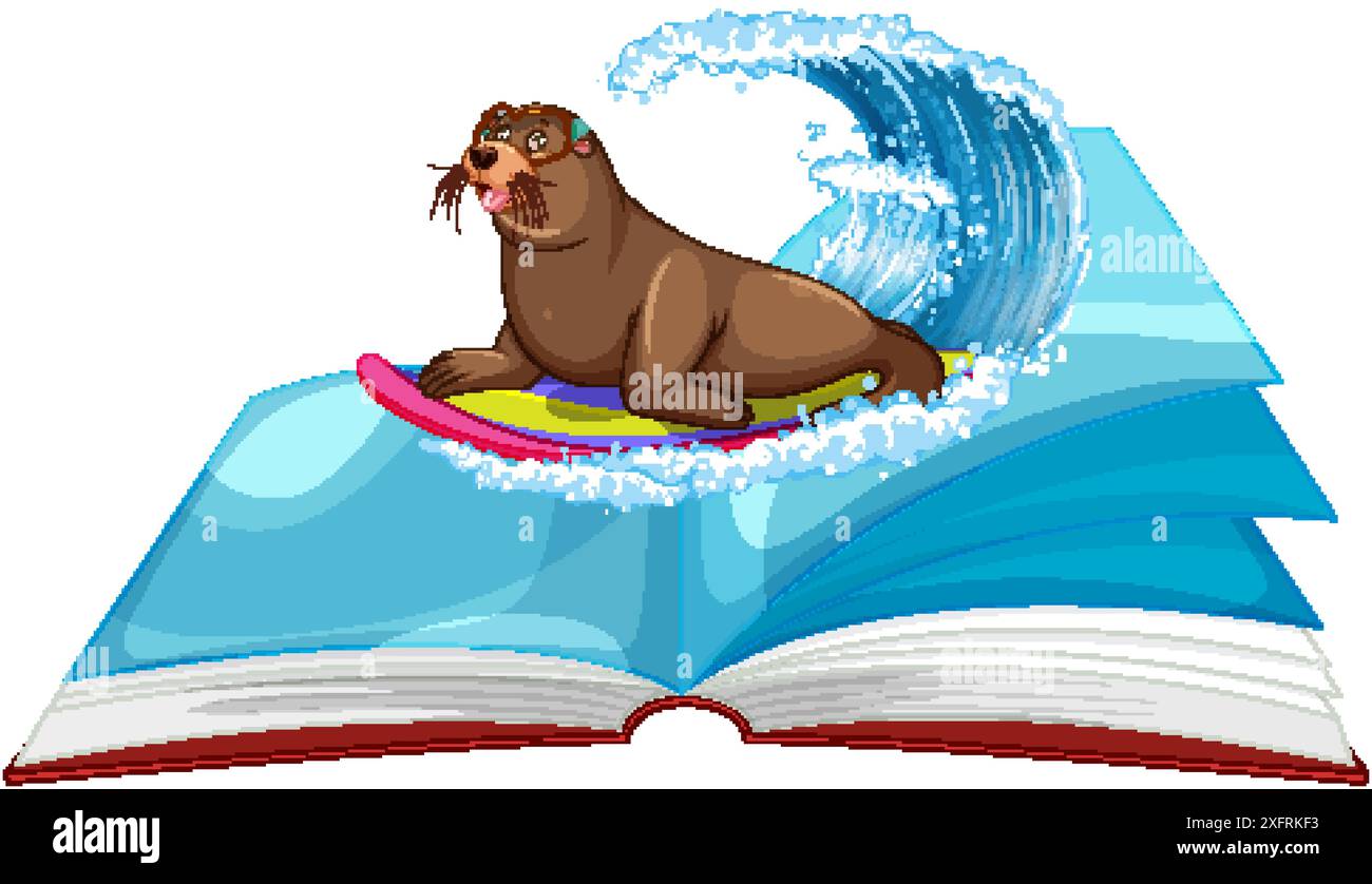 Seal by wave Cut Out Stock Images & Pictures - Alamy