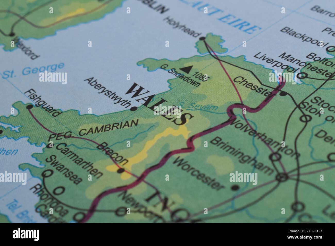 England ireland scotland wales map hi-res stock photography and images ...
