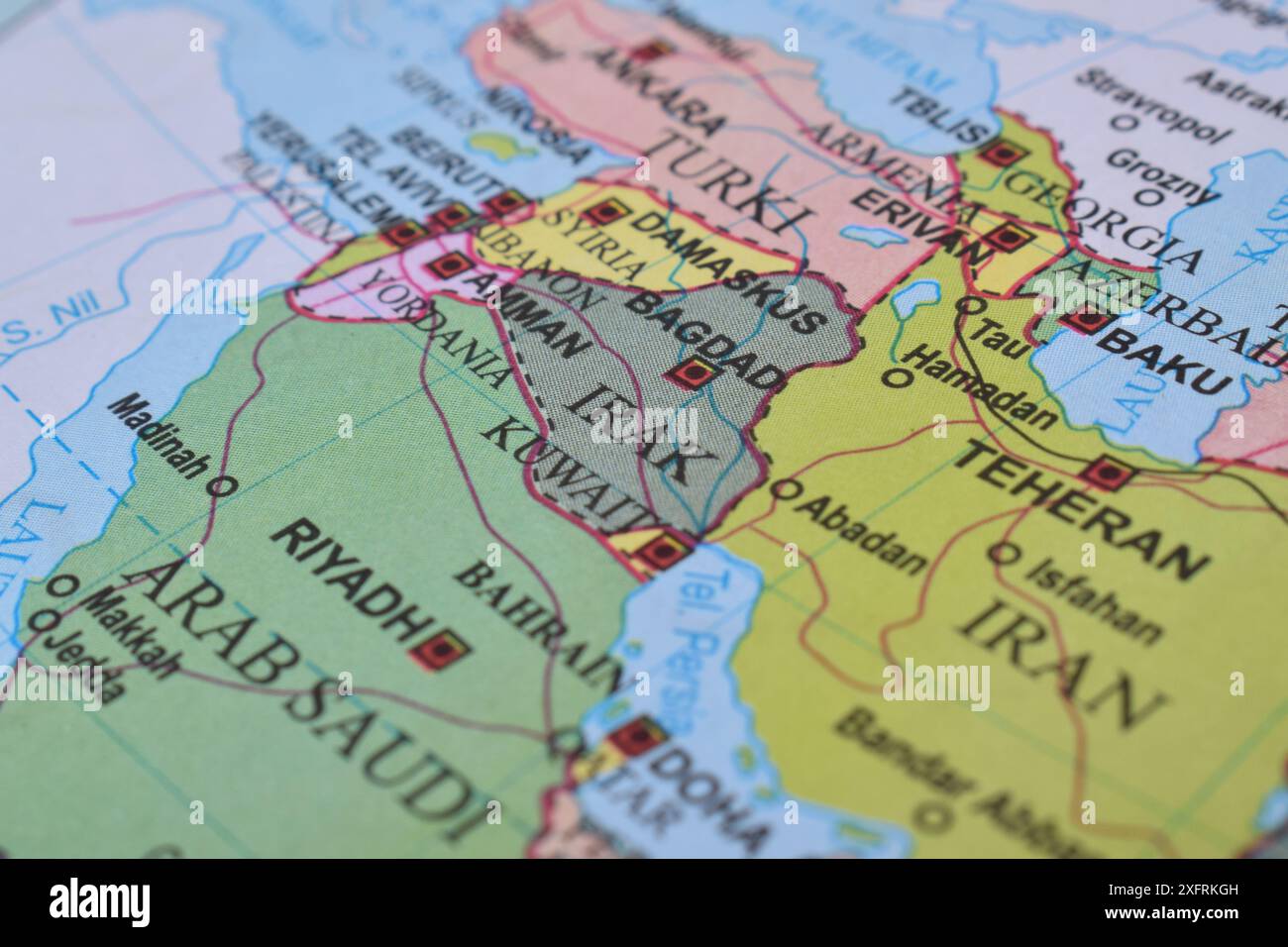 Map focus iraq hi-res stock photography and images - Alamy