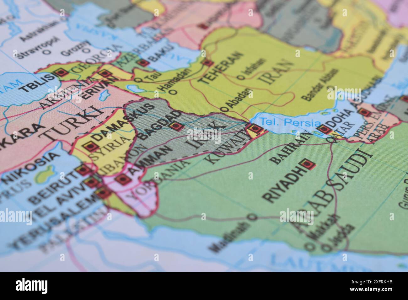 Map focus iraq hi-res stock photography and images - Alamy