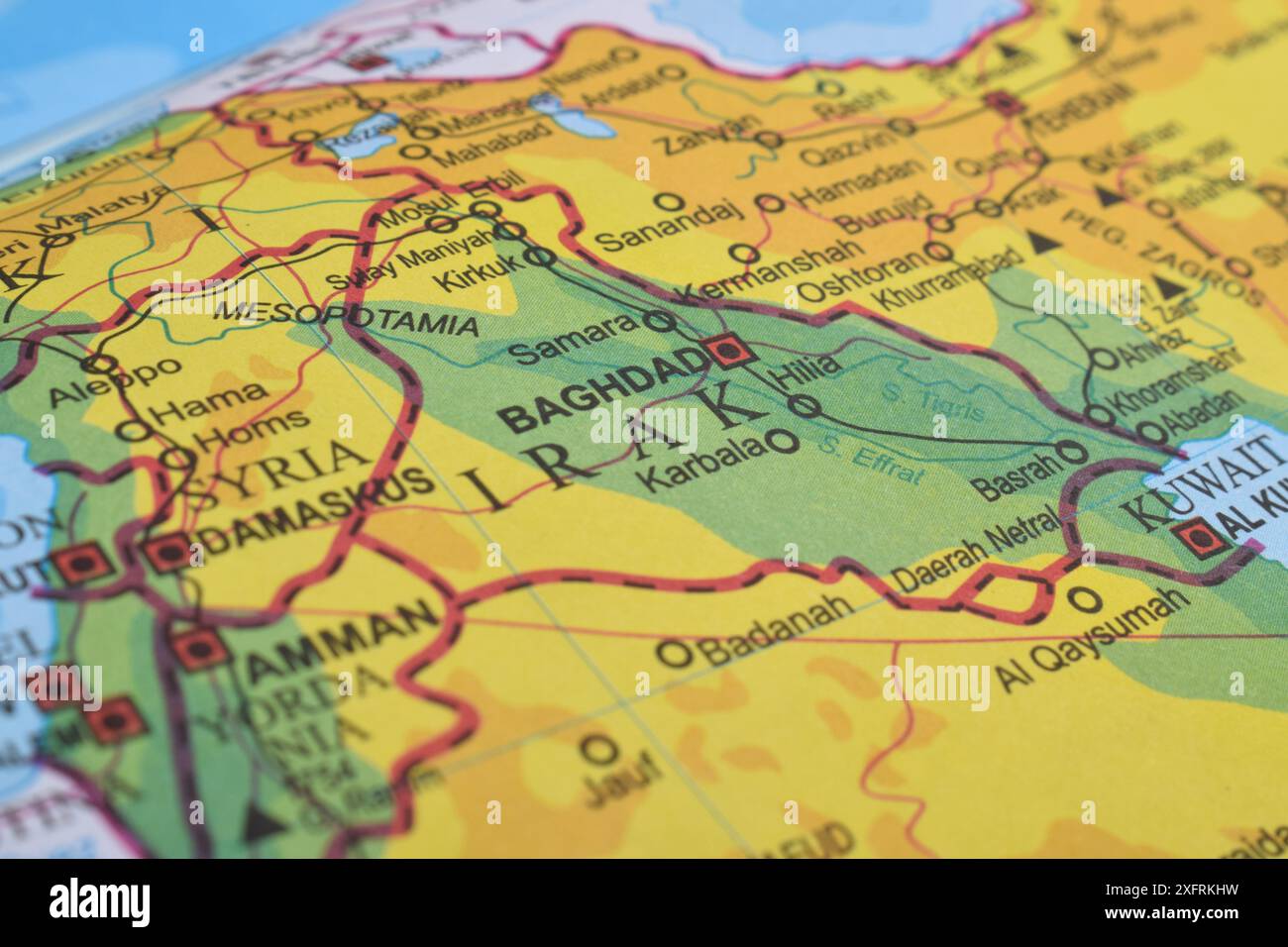 Map focus iraq hi-res stock photography and images - Alamy