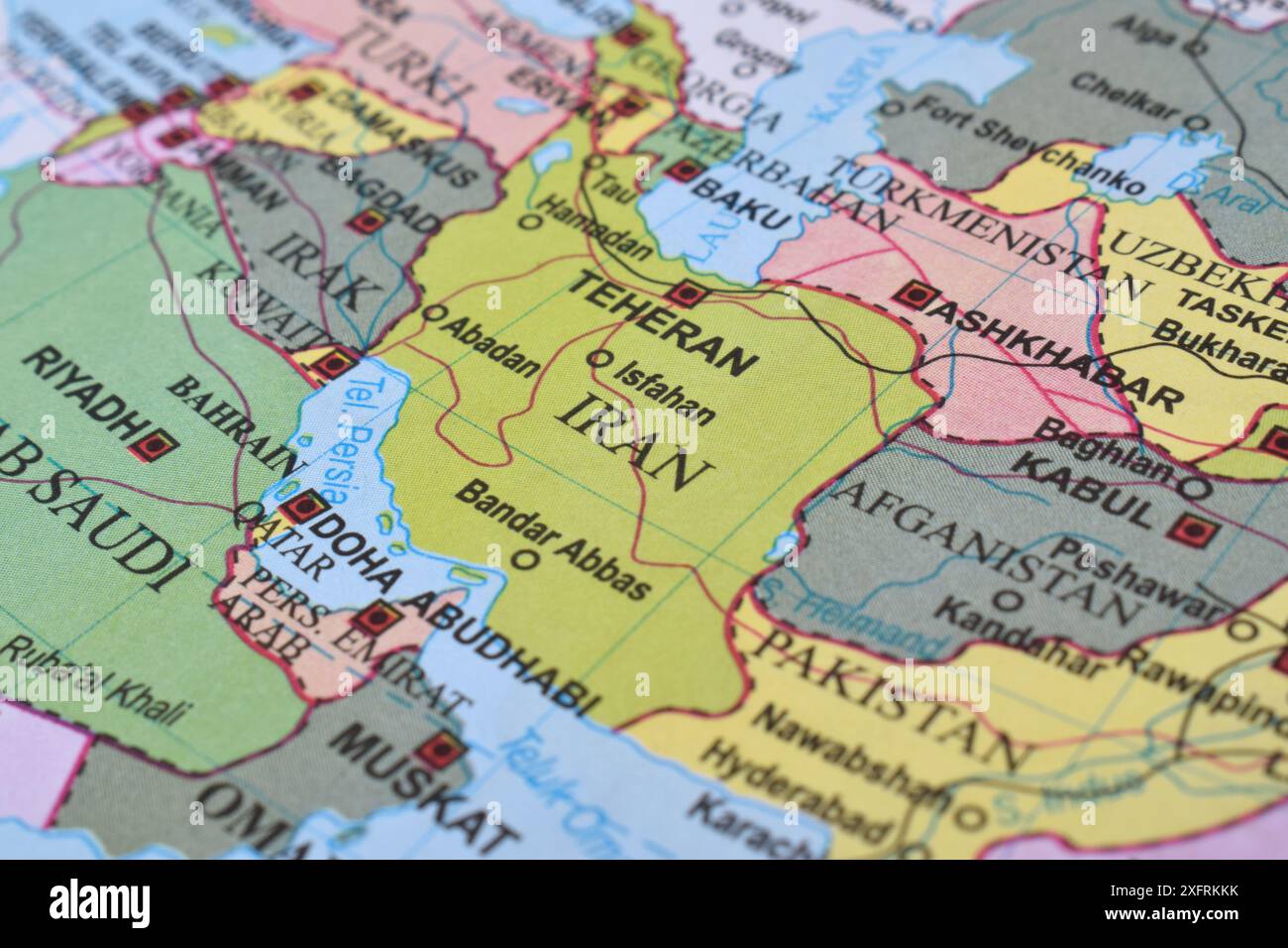 Iran political map capital tehran hi-res stock photography and images ...