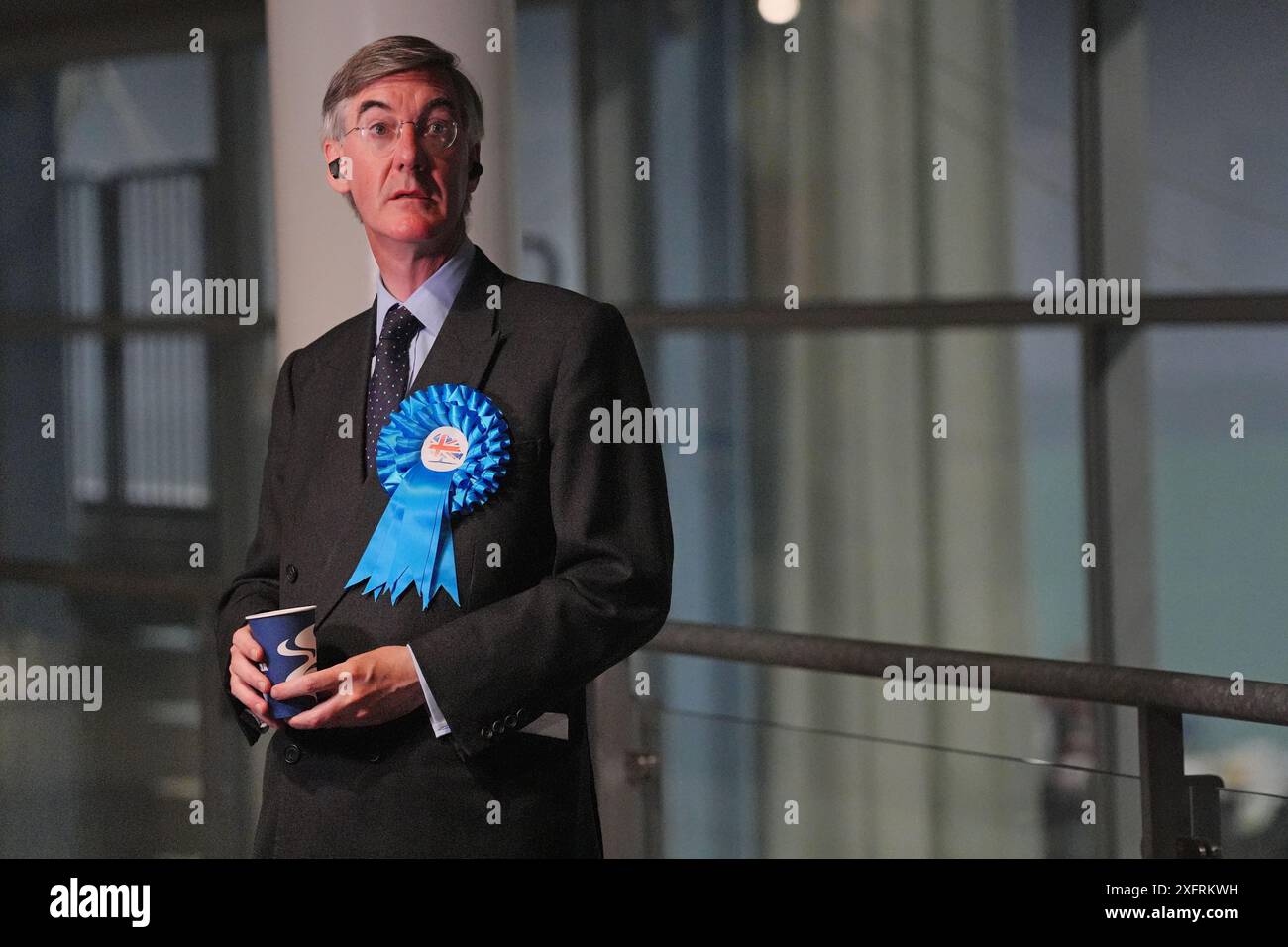 Sir Jacob Rees-Mogg at the Sports Training Village, University of Bath ...