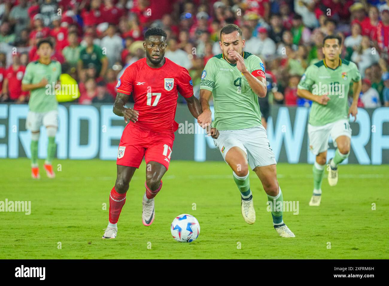 Orlando, Florida, USA, June 20, 2024, Panama forward José Fajardo #17 ...