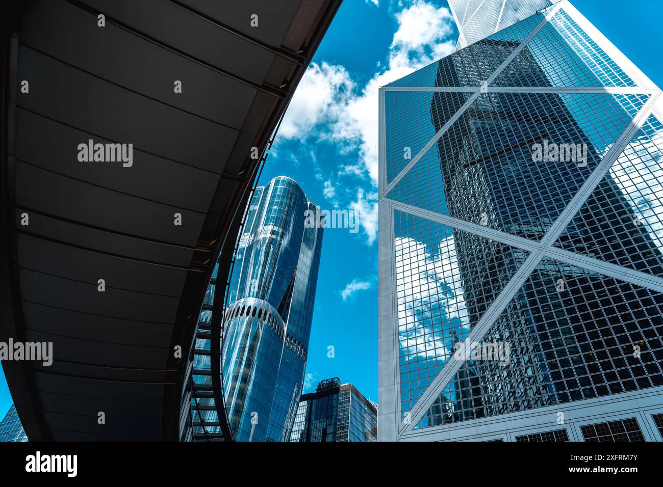 Modern financial skyscrapers in Hong Kong Stock Photo - Alamy