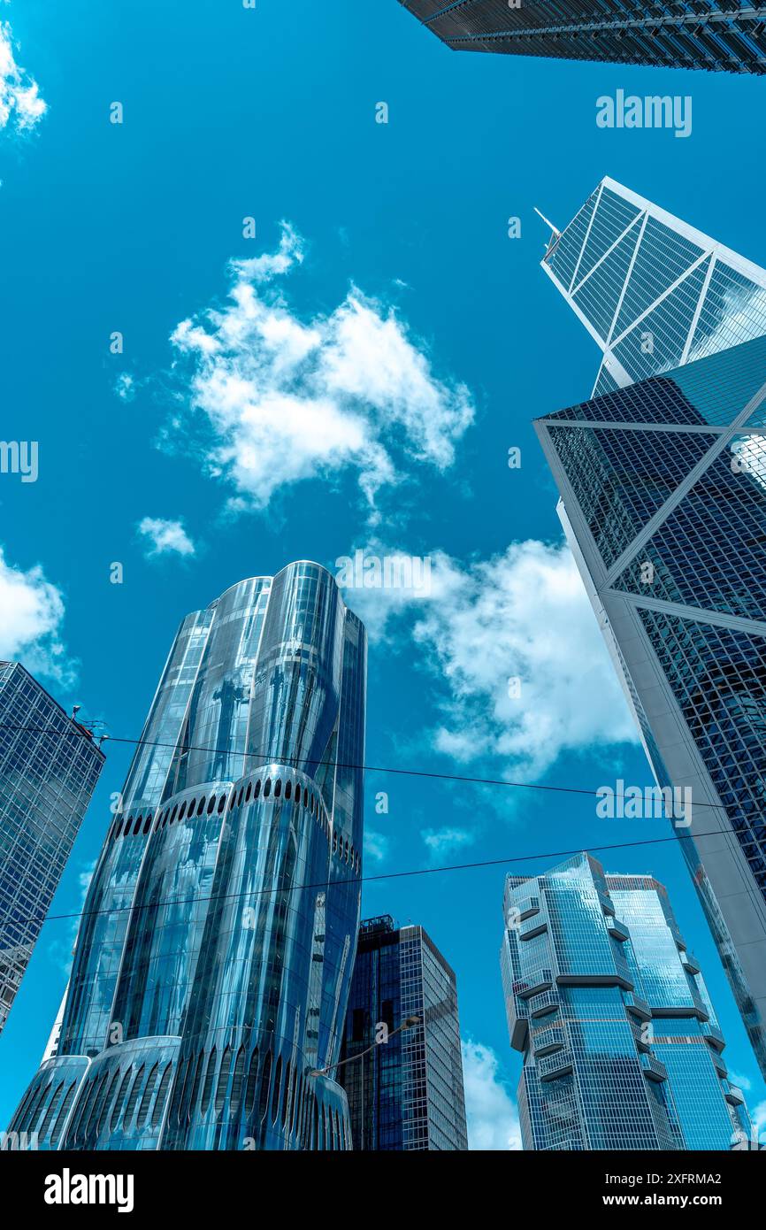 Modern financial skyscrapers in Hong Kong Stock Photo - Alamy