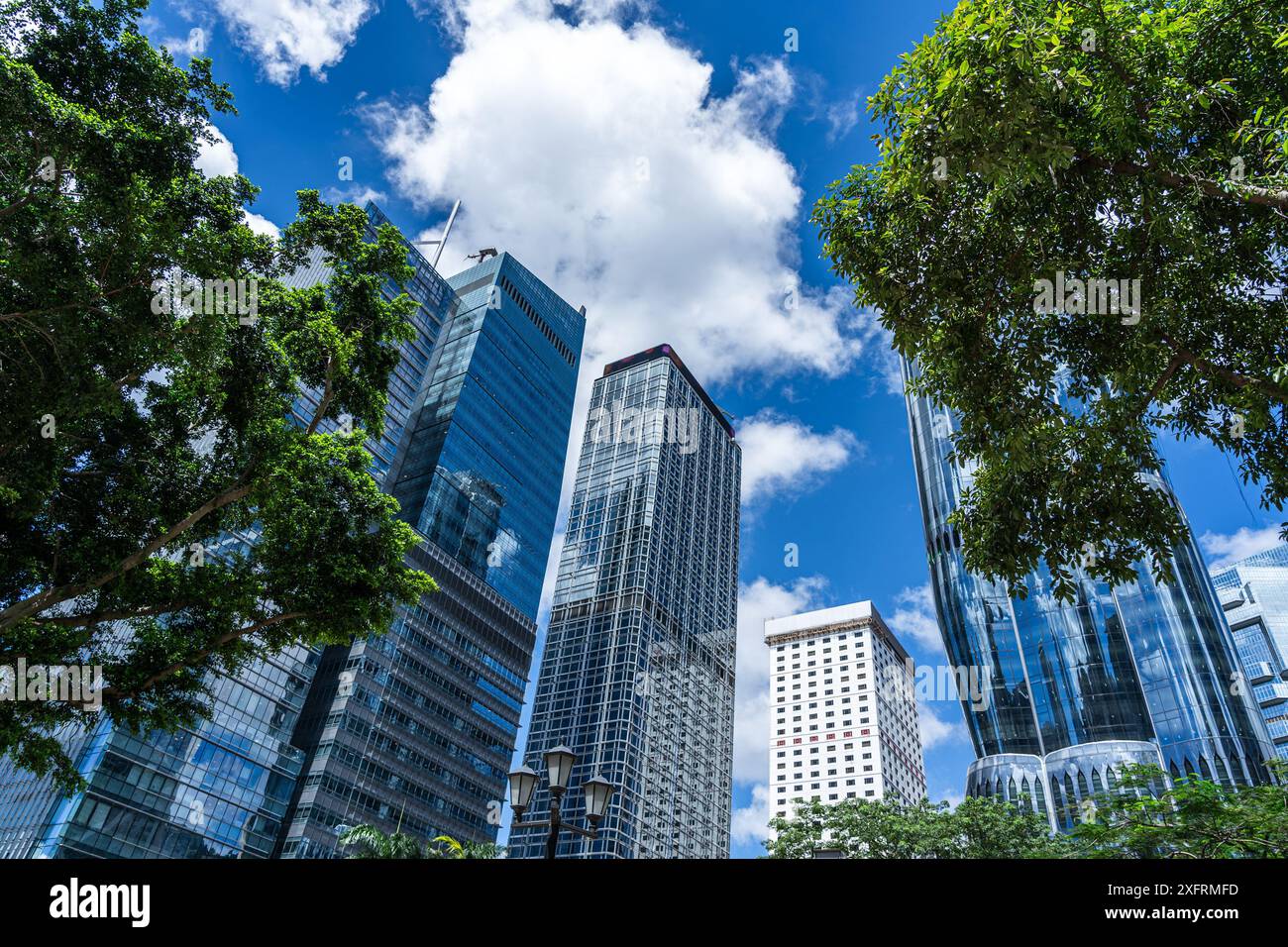 Modern financial skyscrapers in Hong Kong Stock Photo - Alamy