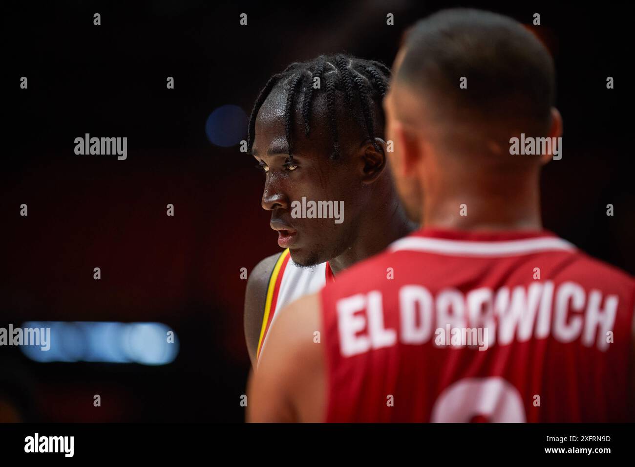 Jilson Bango from Angola team seen in action during the game between ...