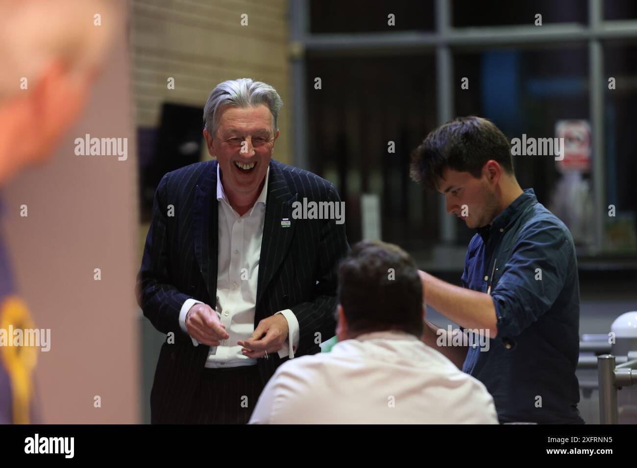 Mitcham, London, UK. Friday July 5th, 2024. Liberal Democrat candidate ...