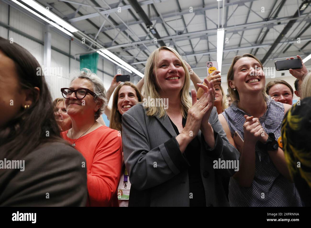 Mitcham, London, UK. Friday July 5th, 2024. Liberal Democrat candidate ...