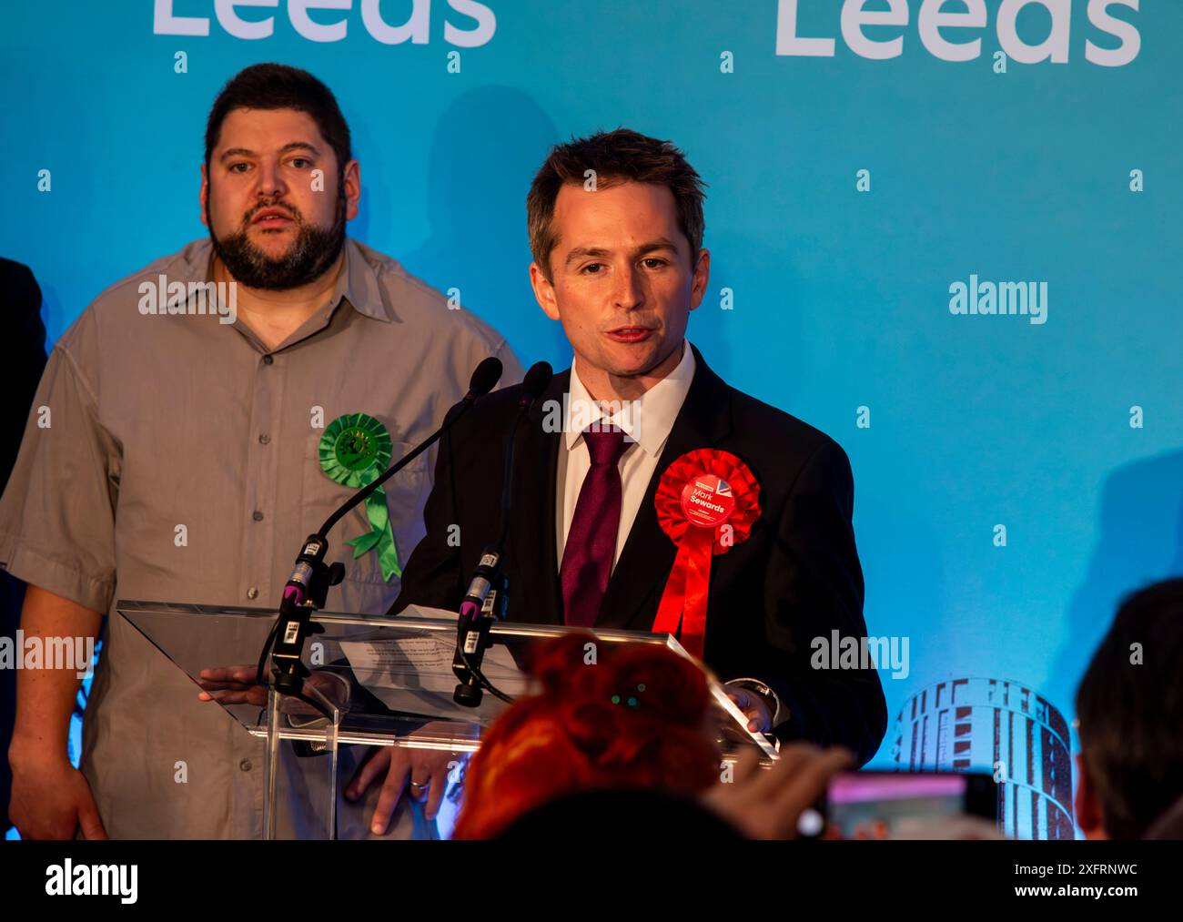Leeds, UK. 5th July, 2024. At the general election count Labour Mark Seward wins what used to be ...