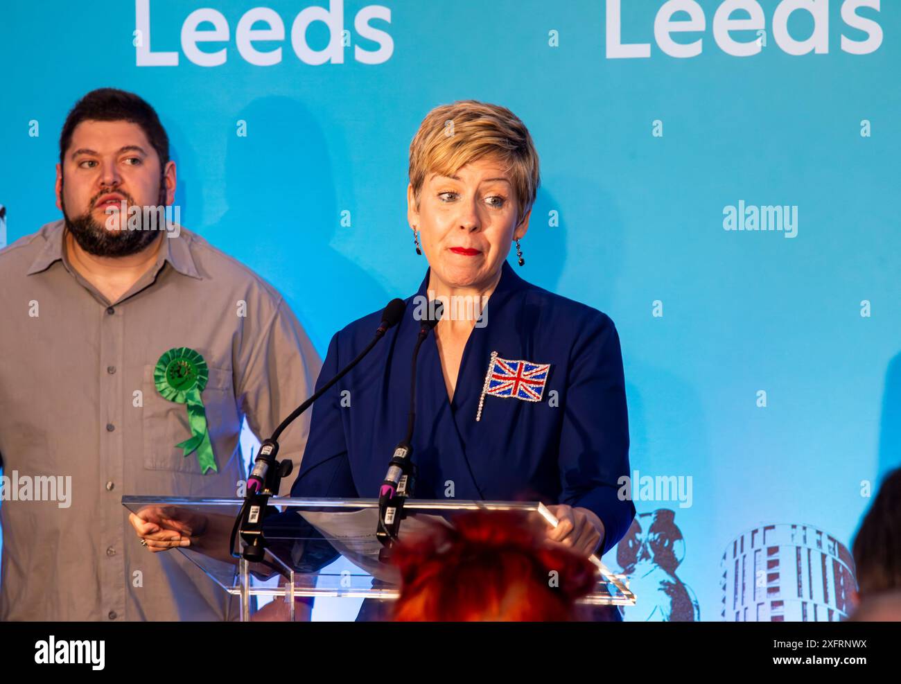 Leeds, UK. 5th July, 2024. At the general election count Labour Mark ...
