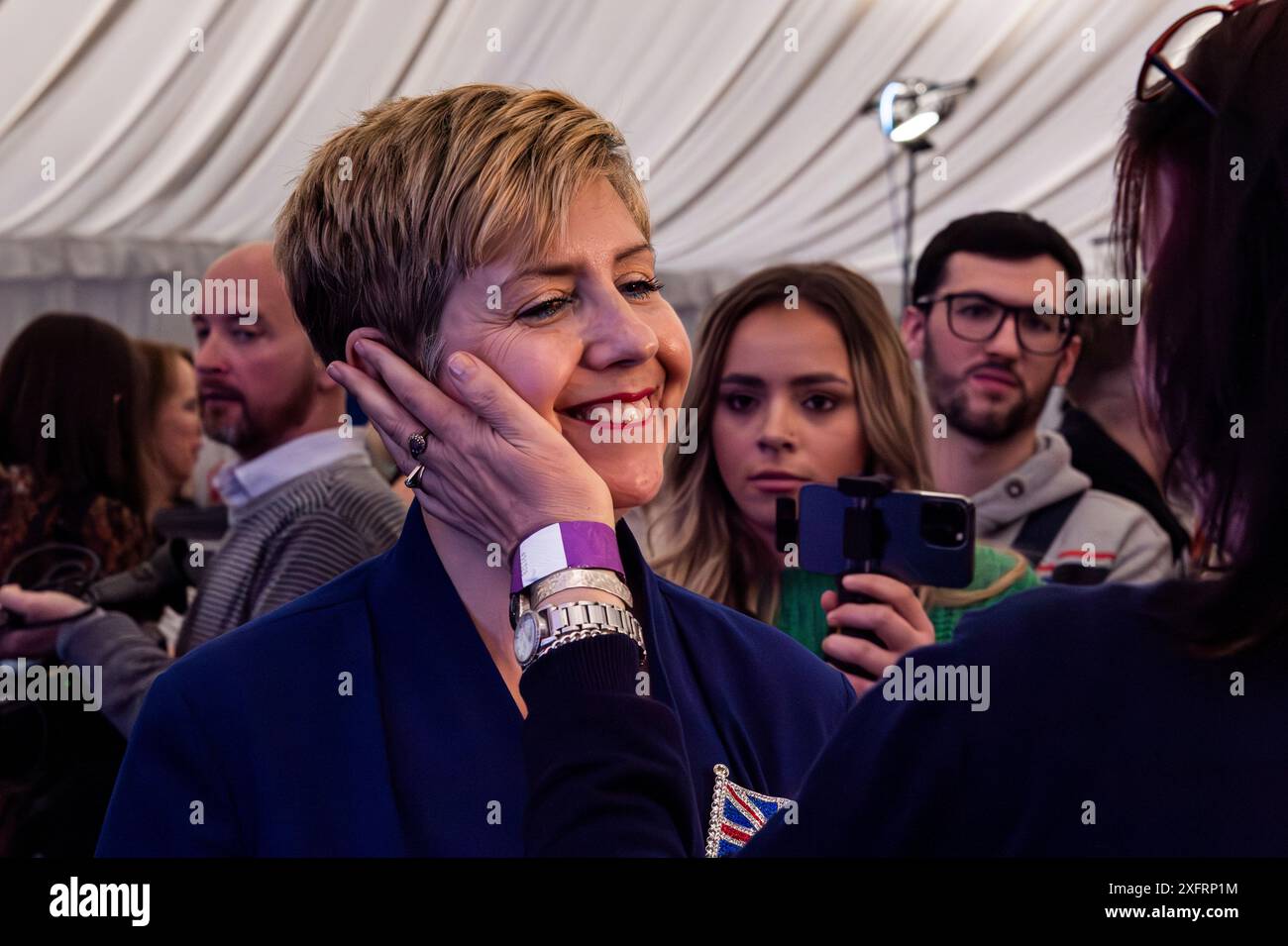 Leeds, UK. 5th July, 2024. At the general election count Labour Mark Seward wins what used to be ...