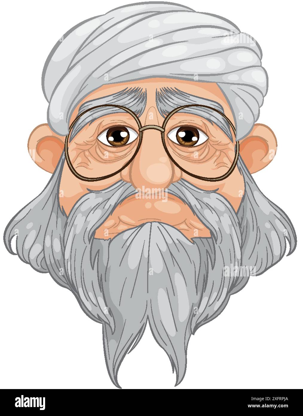 Elderly male gray beard Stock Vector Images - Alamy