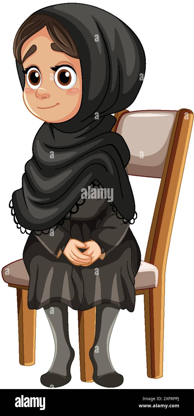 Illustration of a girl in traditional attire Stock Vector Image & Art ...