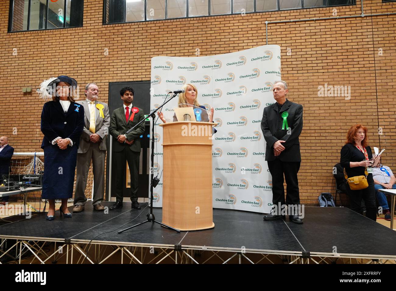 Minister of State without Portfolio Esther McVey at Macclesfield ...