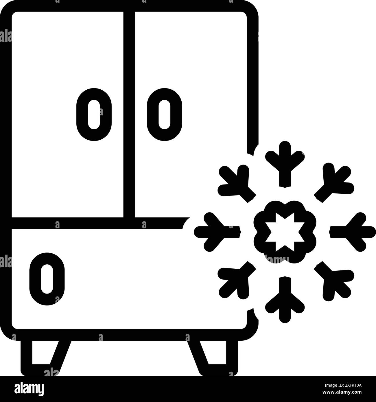 Icon for refrigerator,frost Stock Vector Image & Art - Alamy