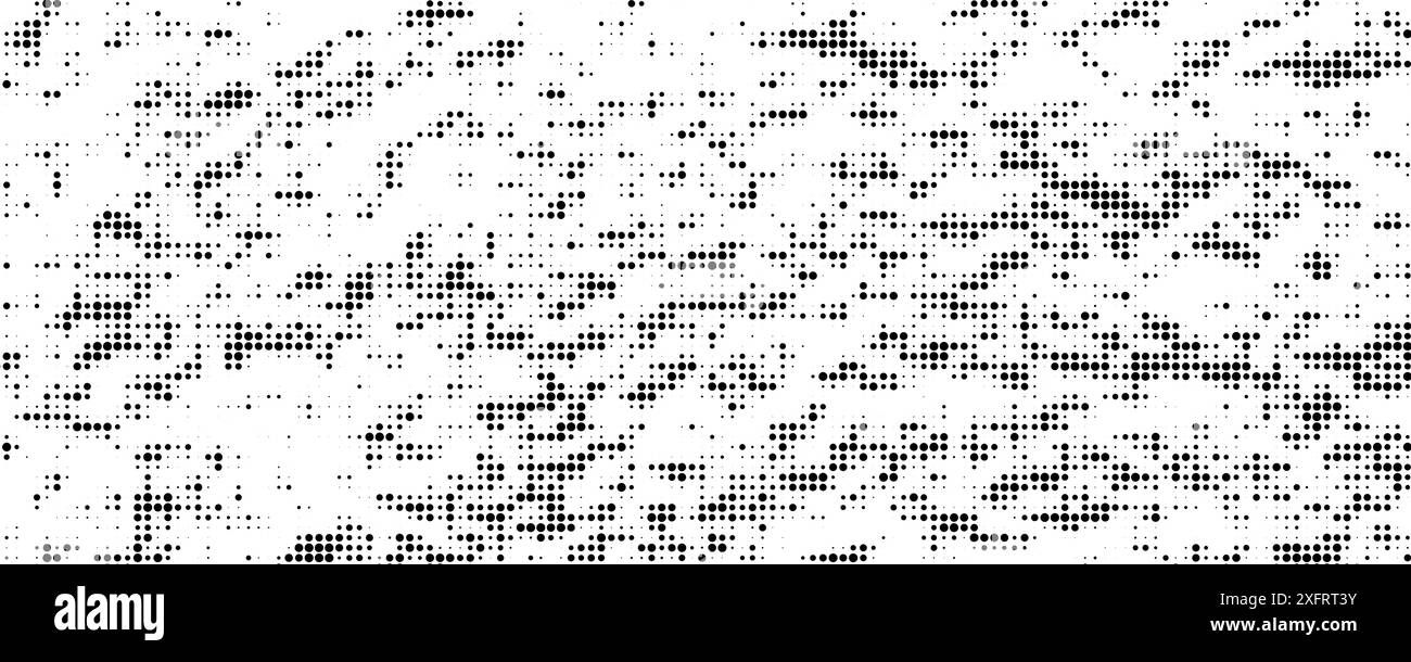 Halftone gritty noise texture. Grunge grit halftone background. Black ...