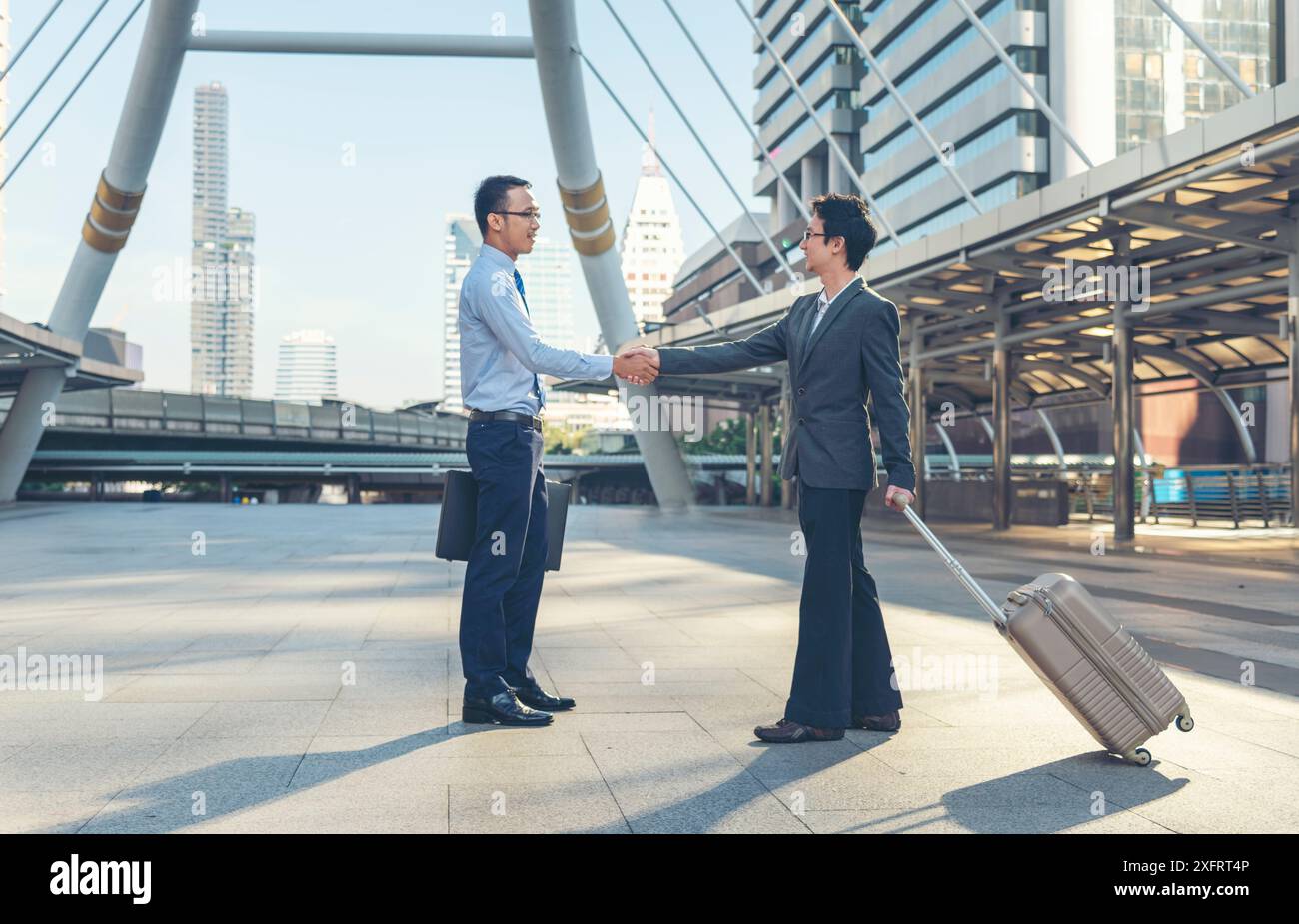 Team Business Partners shaking hands together to Greeting Start up new ...
