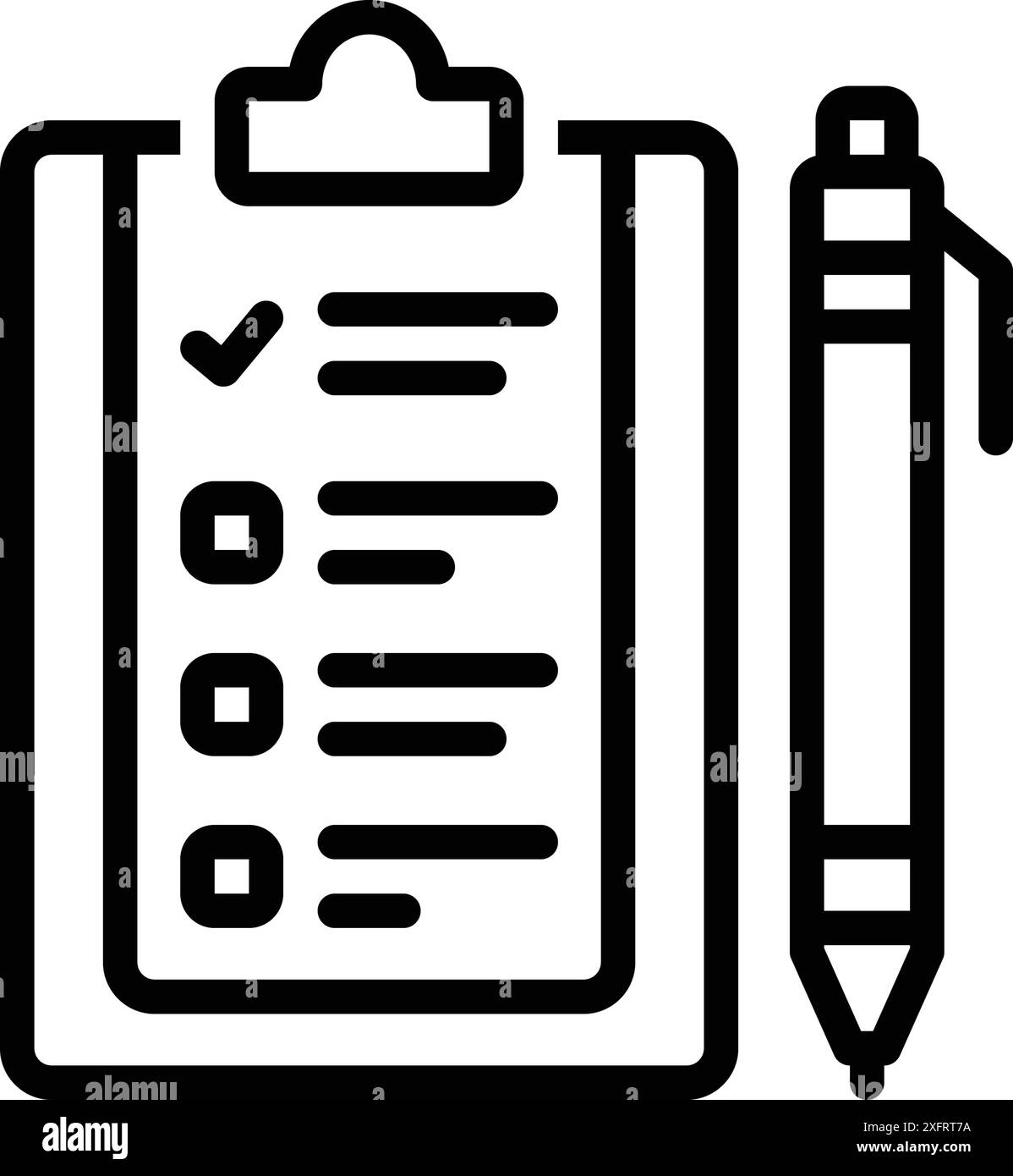 Icon for questionnaire,criteria Stock Vector Image & Art - Alamy