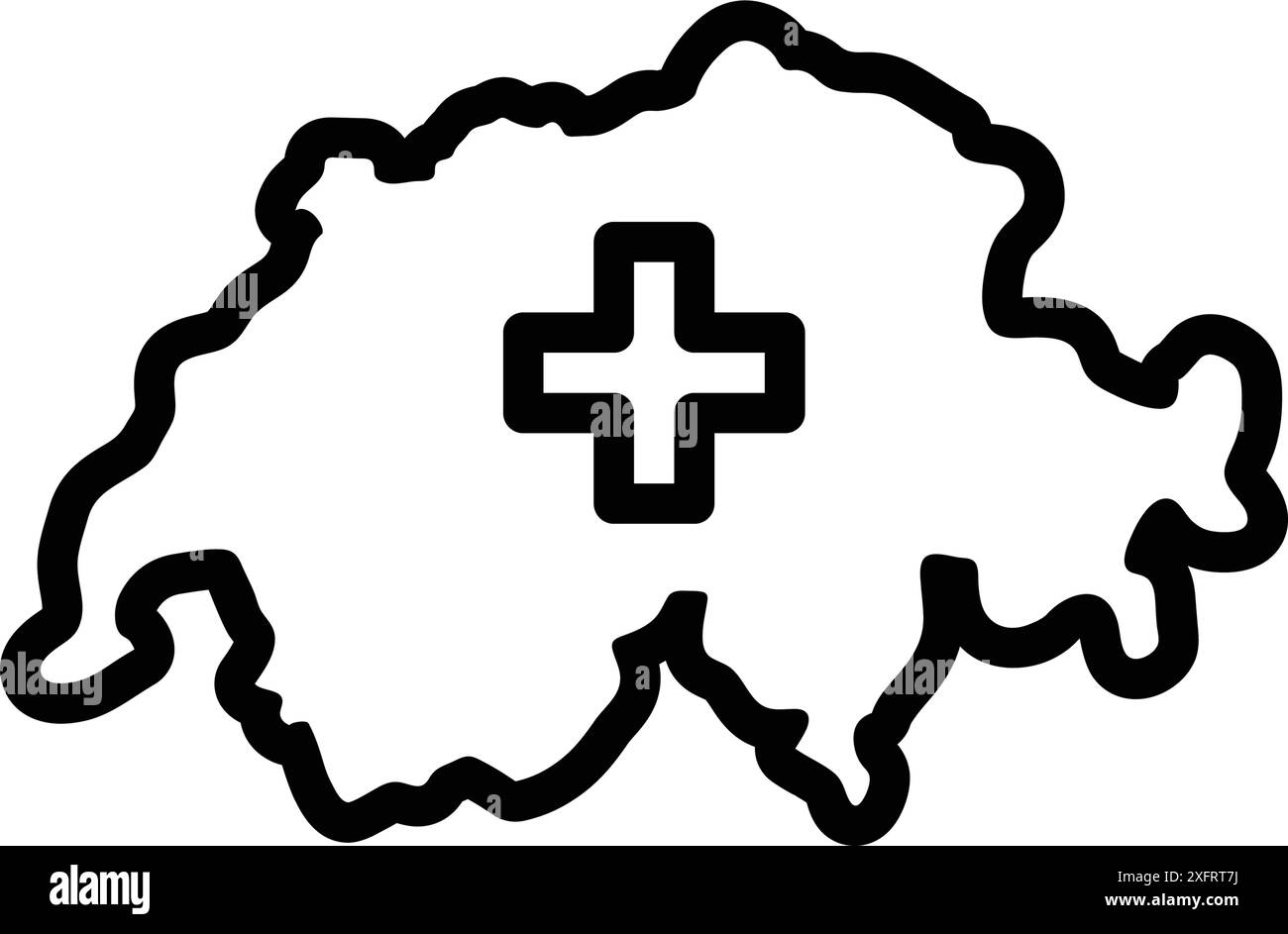 Switzerland border sign Cut Out Stock Images & Pictures - Alamy