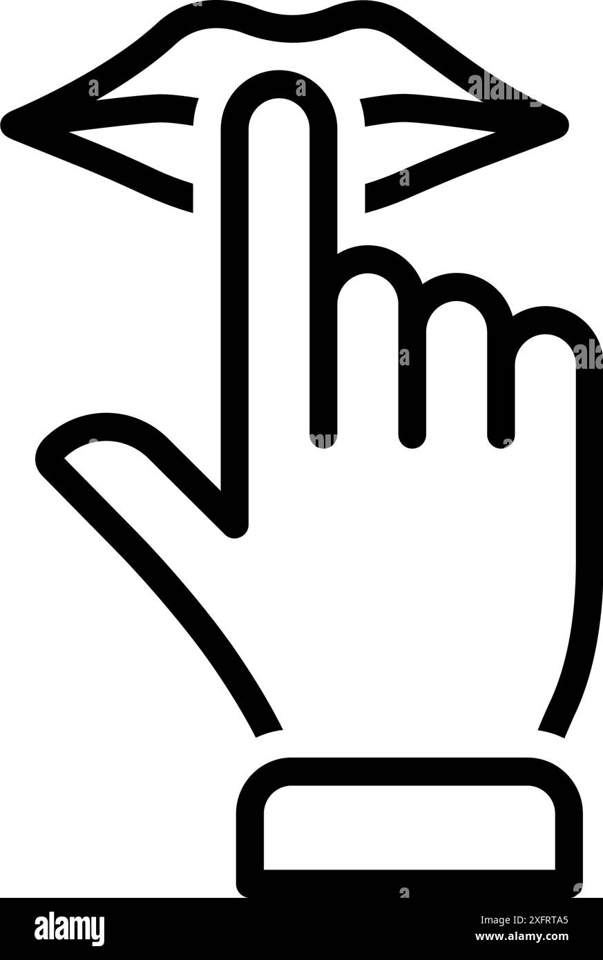 Keep quiet sign Stock Vector Images - Alamy