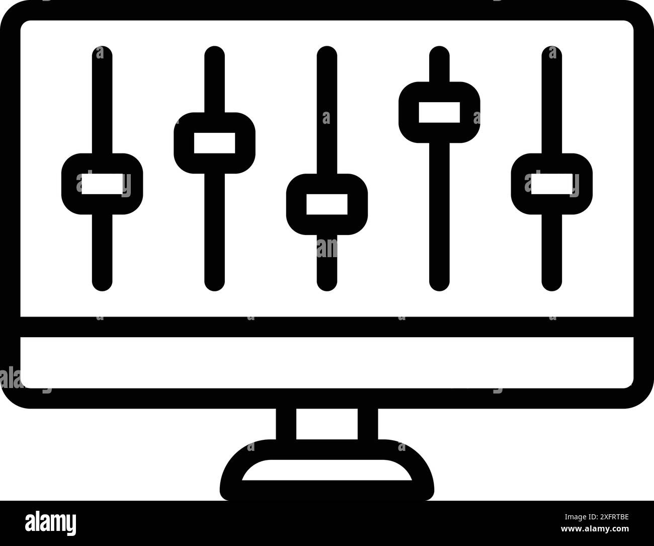 Icon for parameter,custom Stock Vector Image & Art - Alamy