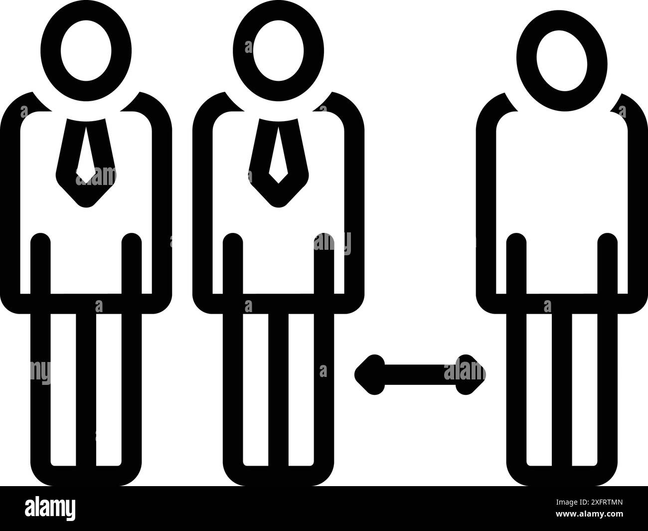 Icon for discrimination,distance Stock Vector Image & Art - Alamy